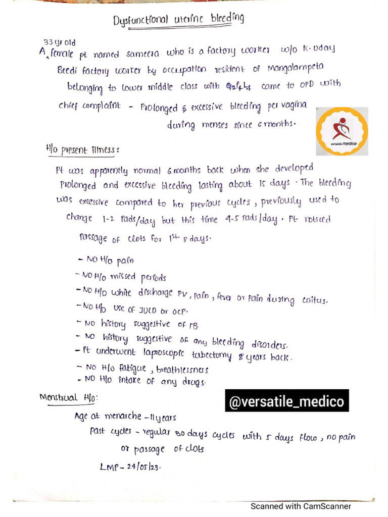 OBG case sheets | PDF