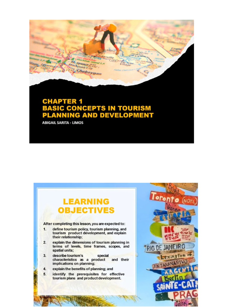 Chapter 1 Basic Concepts in Tourism Planning and Development | PDF