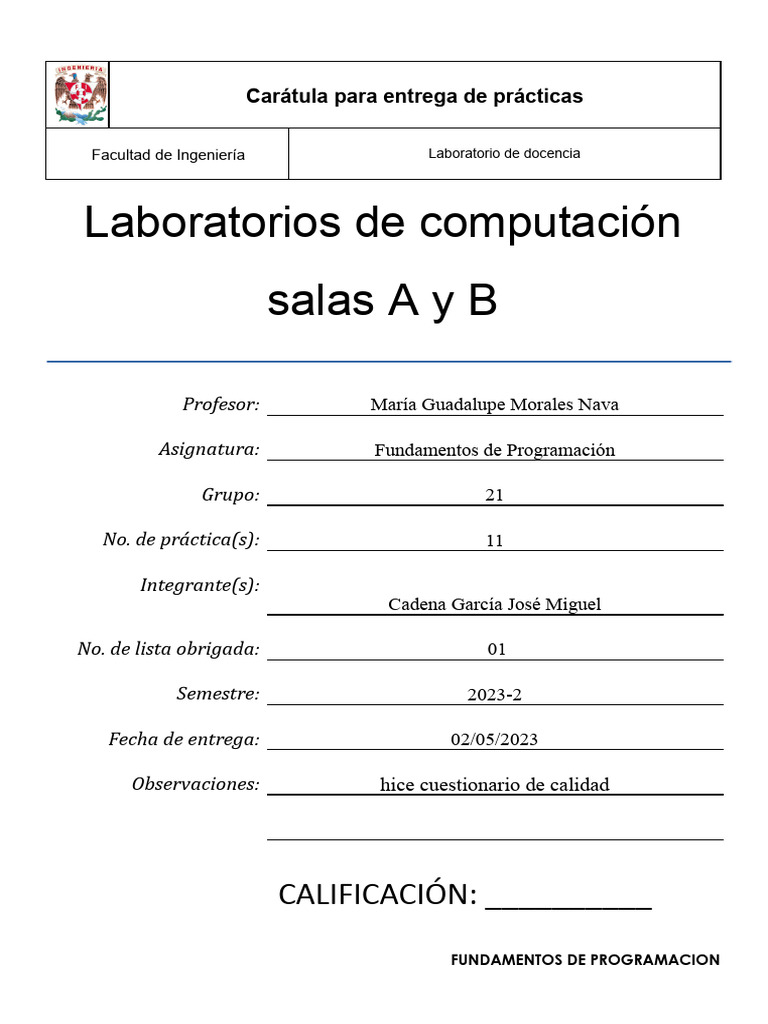 Practica11 FP 21 | PDF | Informática | Programación de computadoras