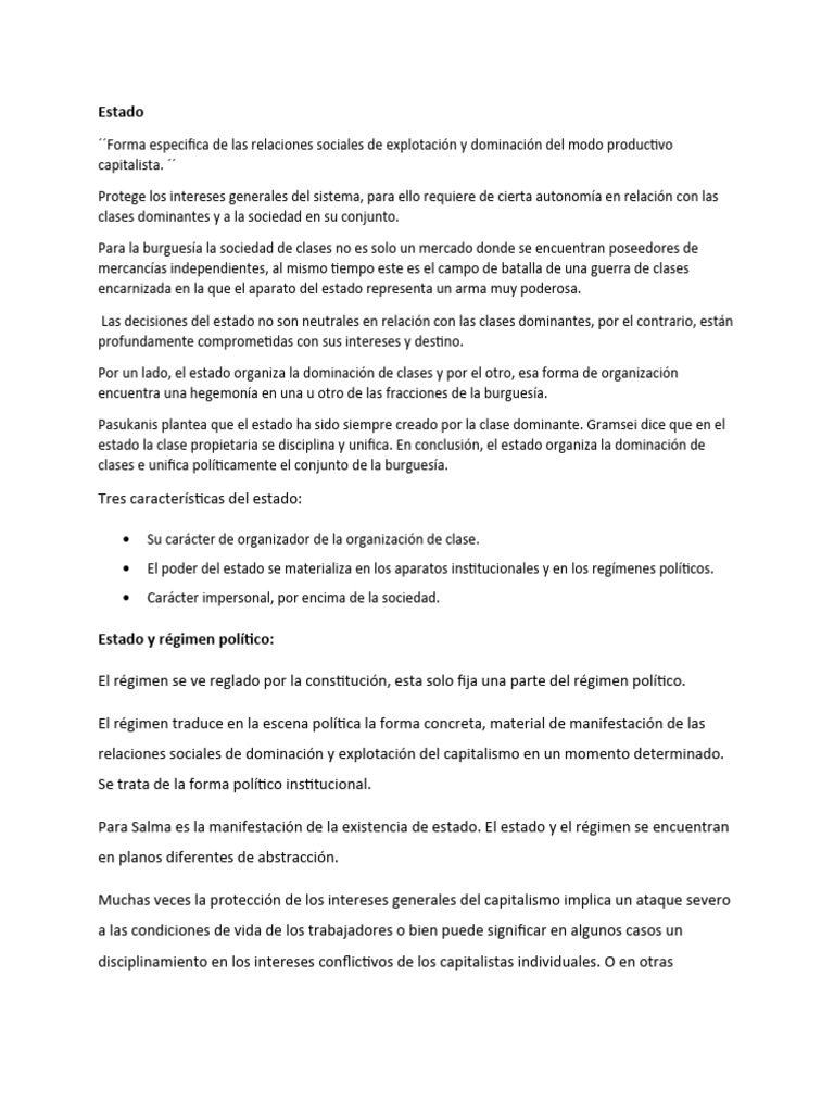 Resumen Quiroga Soiedad y Estado. | PDF | Capitalismo | Estado (política)