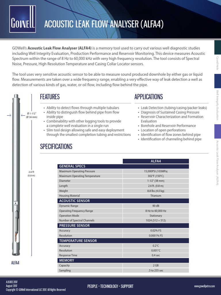 Gowell ALFA Brochure | PDF | Sensor | Acoustics