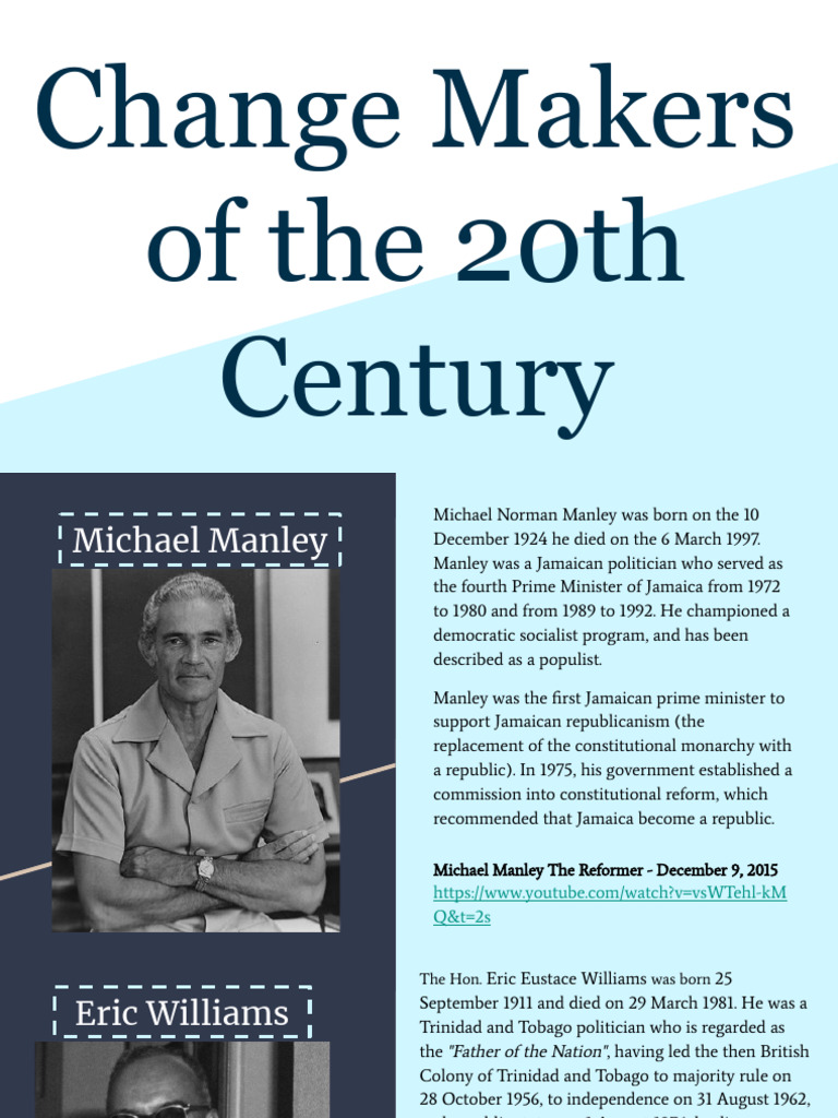 Influential Caribbean Change Makers | PDF | Politics | Social Science