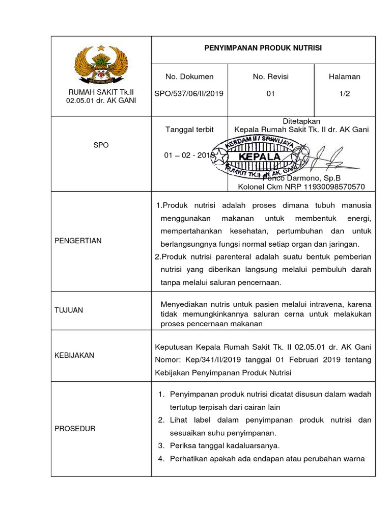 Penyimpanan Produk Nutrisi | PDF | Kesehatan Holistik