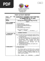 Brgy Assembly Program | PDF