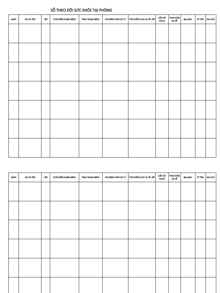 S Theo Dõi T I Phòng | PDF