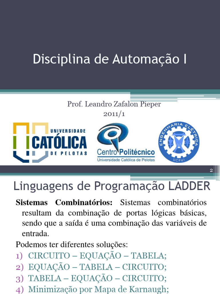 AI - Linguagem Ladder - Parte 2 | PDF | Lógica matemática | Matemática
