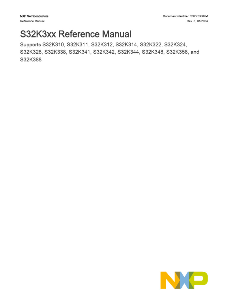 S32K3XXRM | PDF | Input/Output | Microcontroller