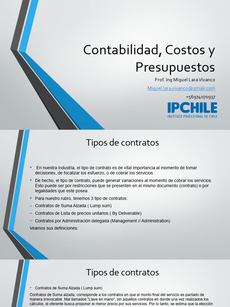 Contabilidad, Costos y Presupuestos Clase 11 | PDF | Minería | Presupuesto
