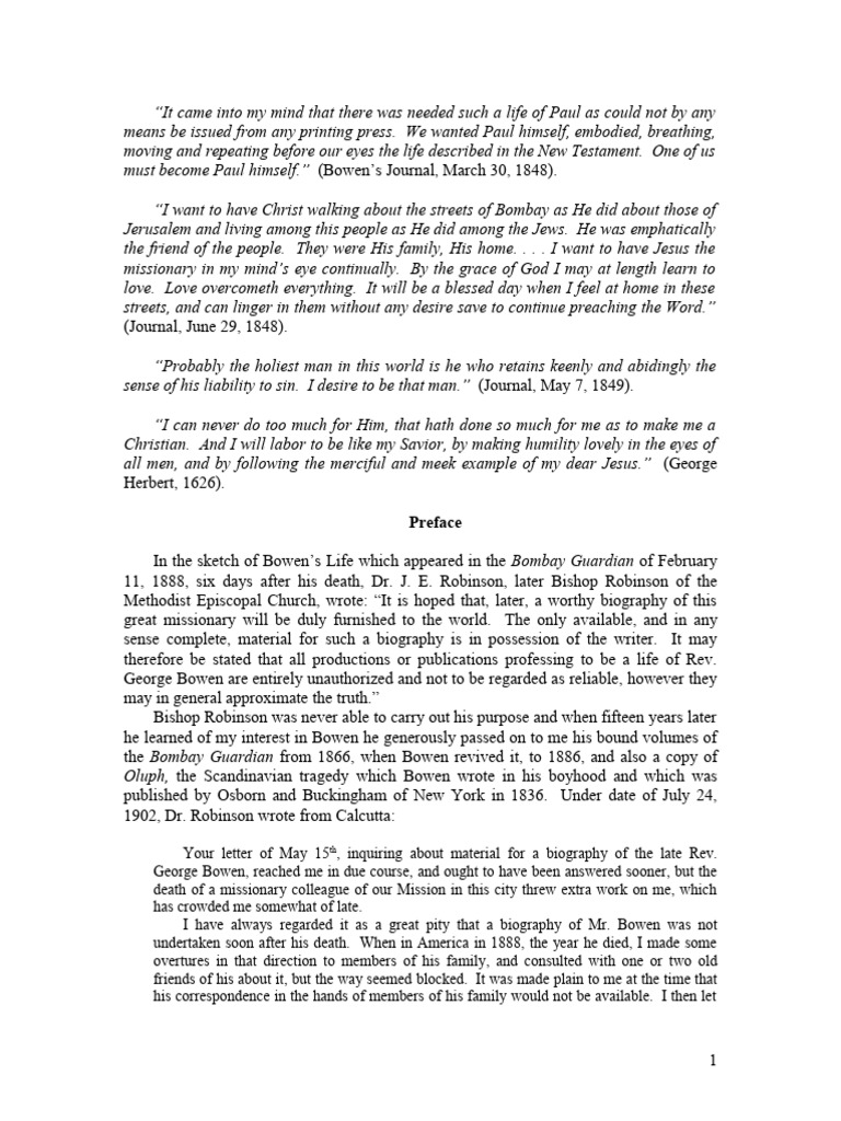 Life of George Bowen | PDF | Paul The Apostle | Jesus