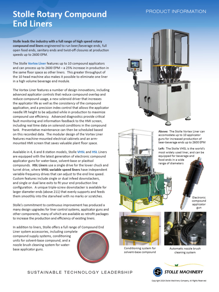 Stolle Rotary End Liners 0 | PDF
