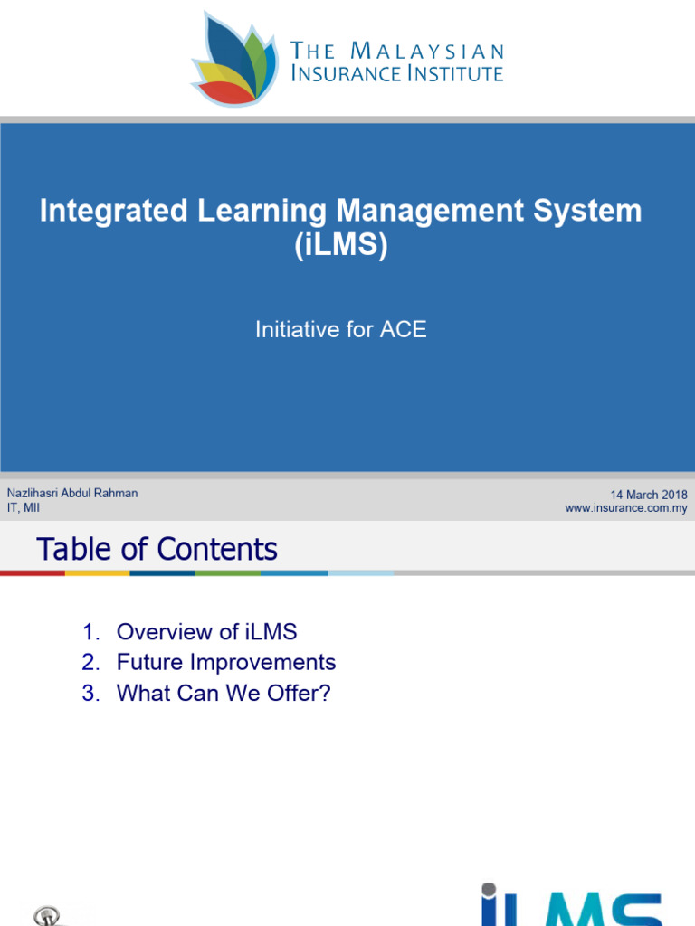 ILMS_Offer_ACE_v1.3 | PDF | Educational Technology | Computing