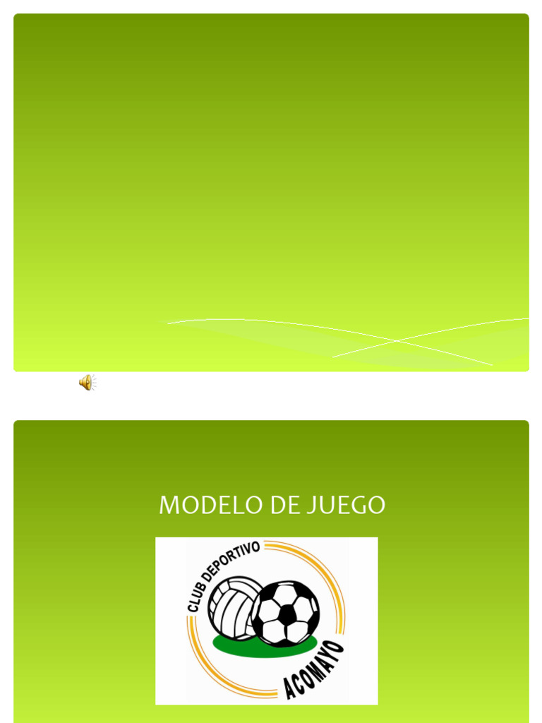 Modelo De Juego Pdf Defensor Asociación De Fútbol Deportes De