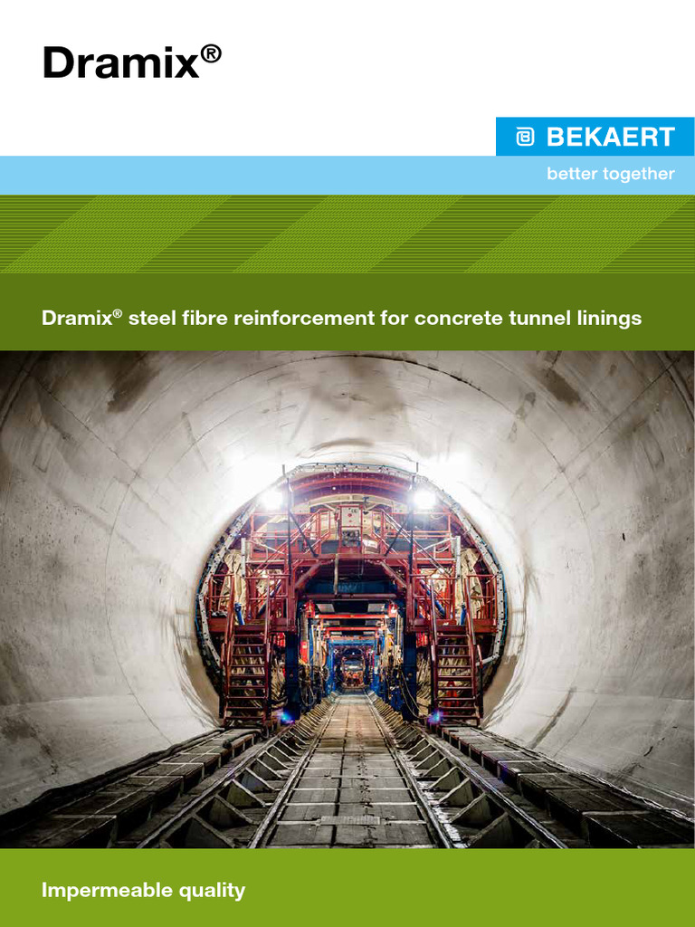 Dramix® Steel Fibre Reinforcement For Concrete Tunnel Linings | PDF | Concrete | Tunnel