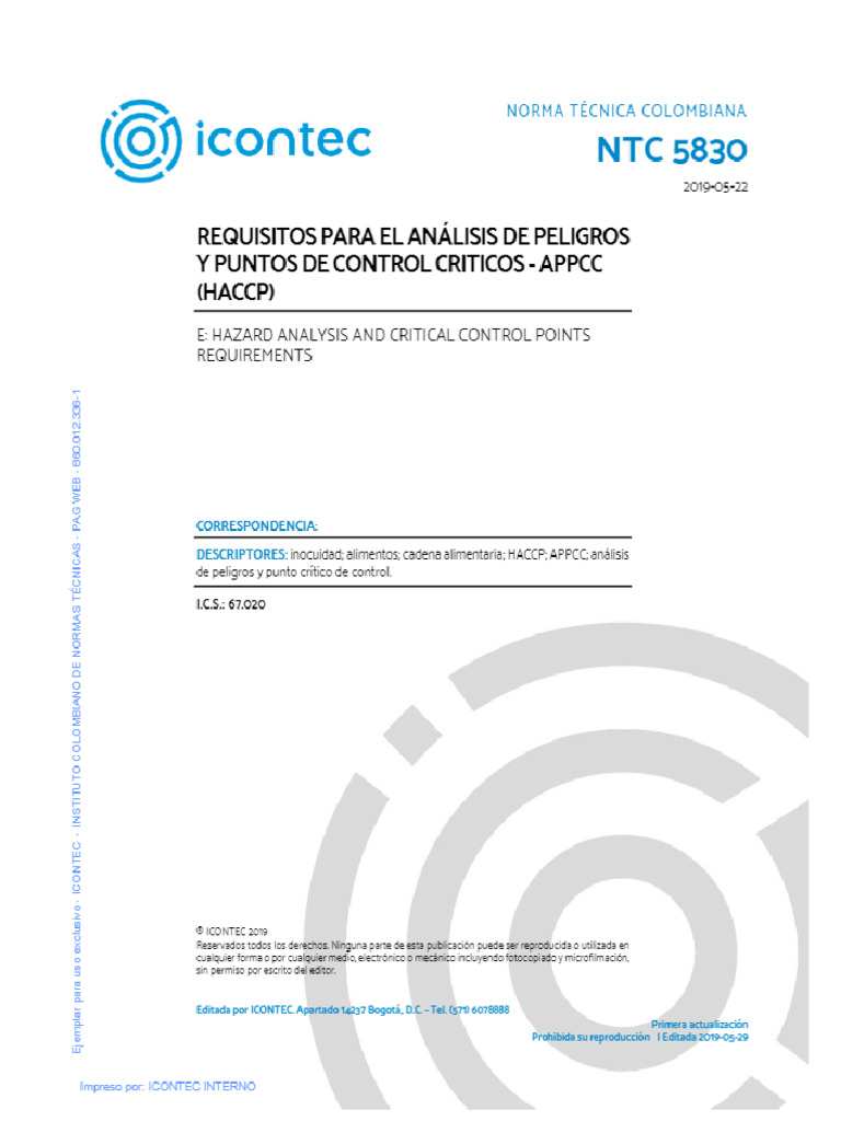 NTC 5830 v. 2019 | PDF