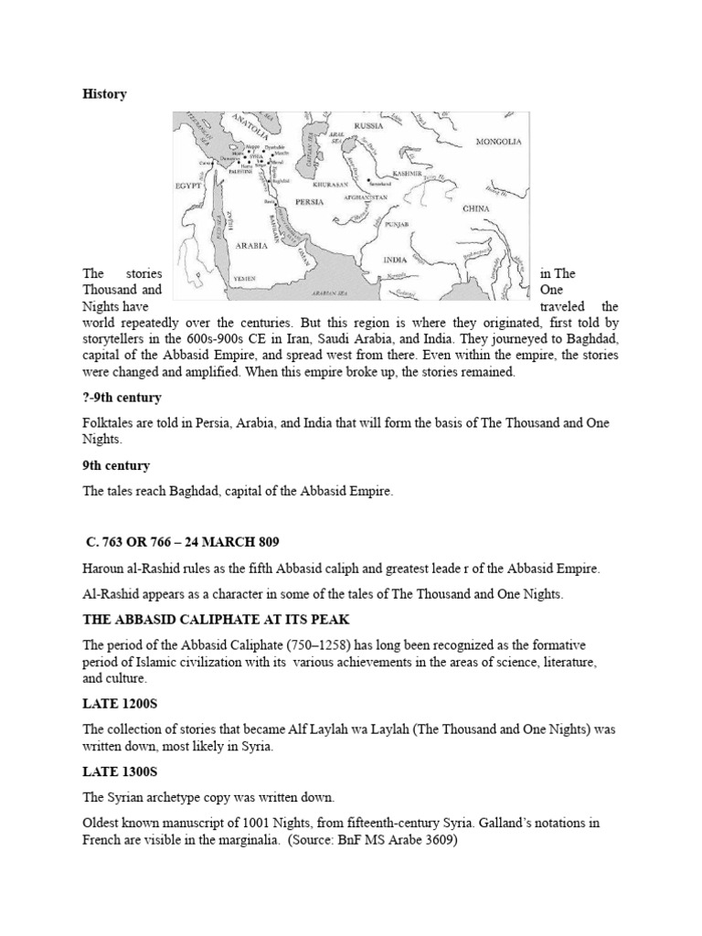 EXCERPTS FROM THE ARABIAN NIGHTS | PDF | One Thousand And One Nights