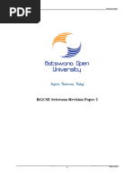 BGCSE Setswana Paper 1 | PDF