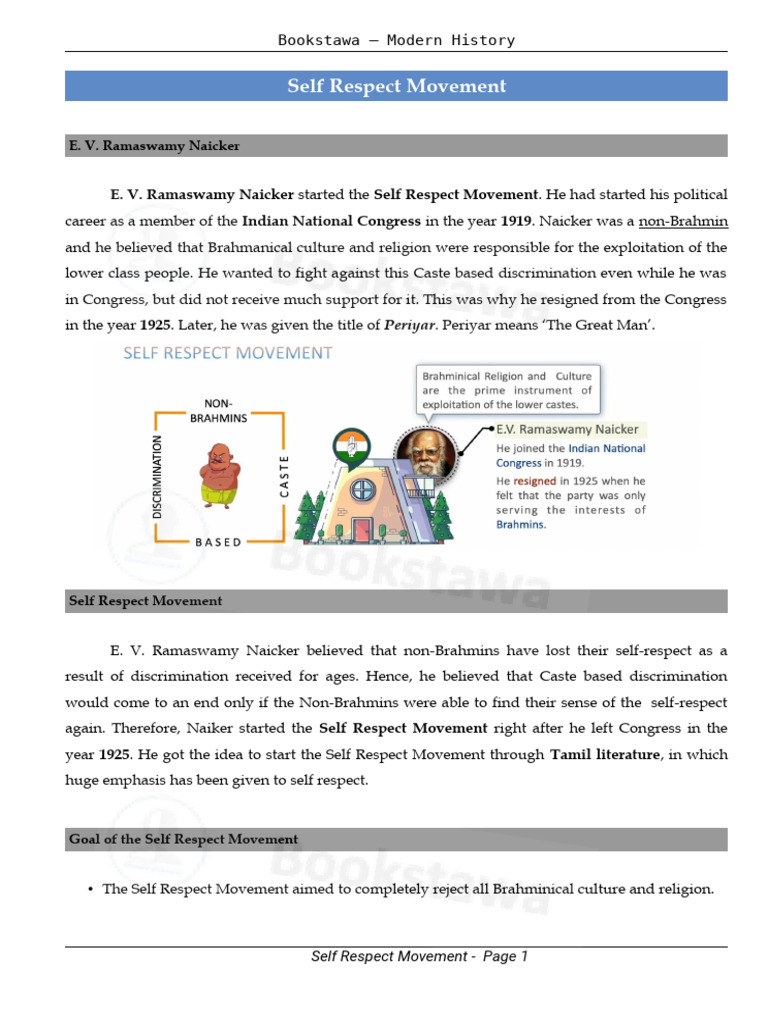 Self Respect Movement - 14130026 - 2023 - 12 - 05 - 13 - 22 | PDF | South India | Tamils