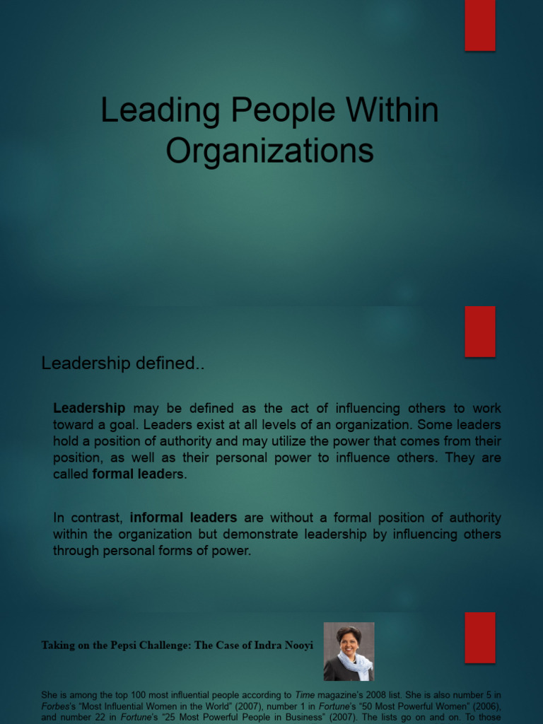 Hbo Leading People Within Organizatons | PDF | Leadership ...