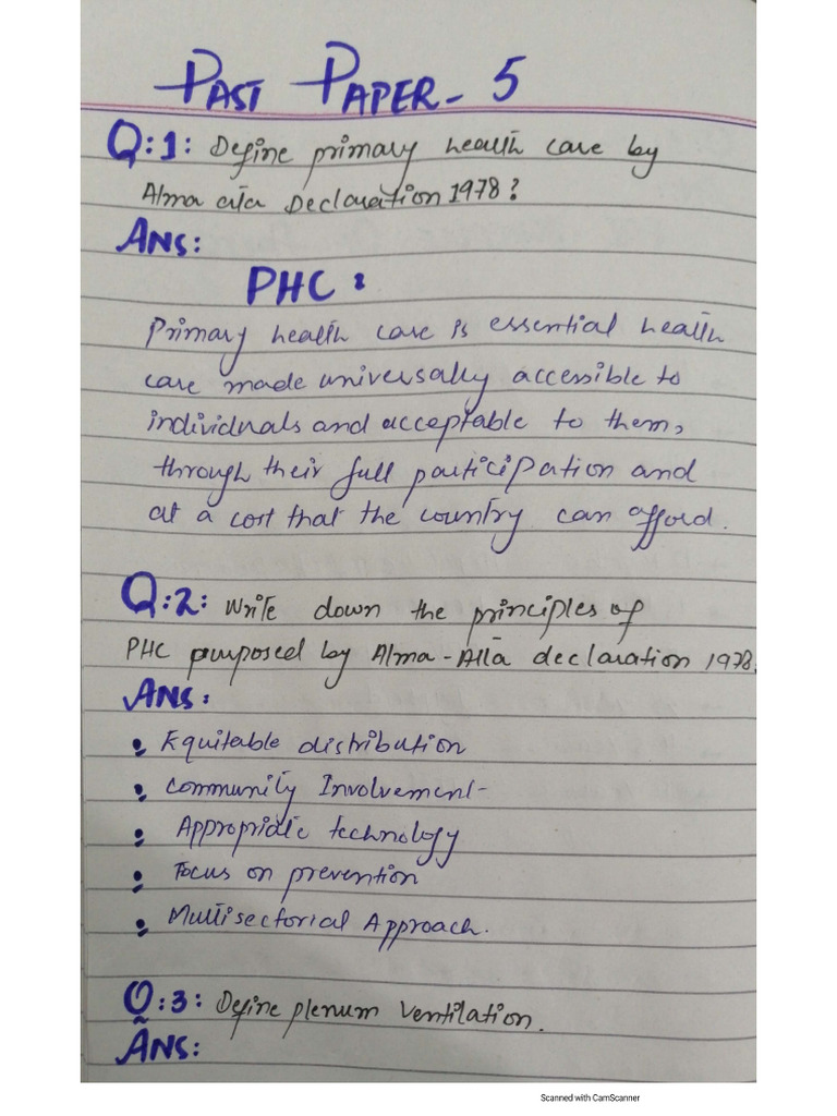 Past Paper 5.... CHN | PDF