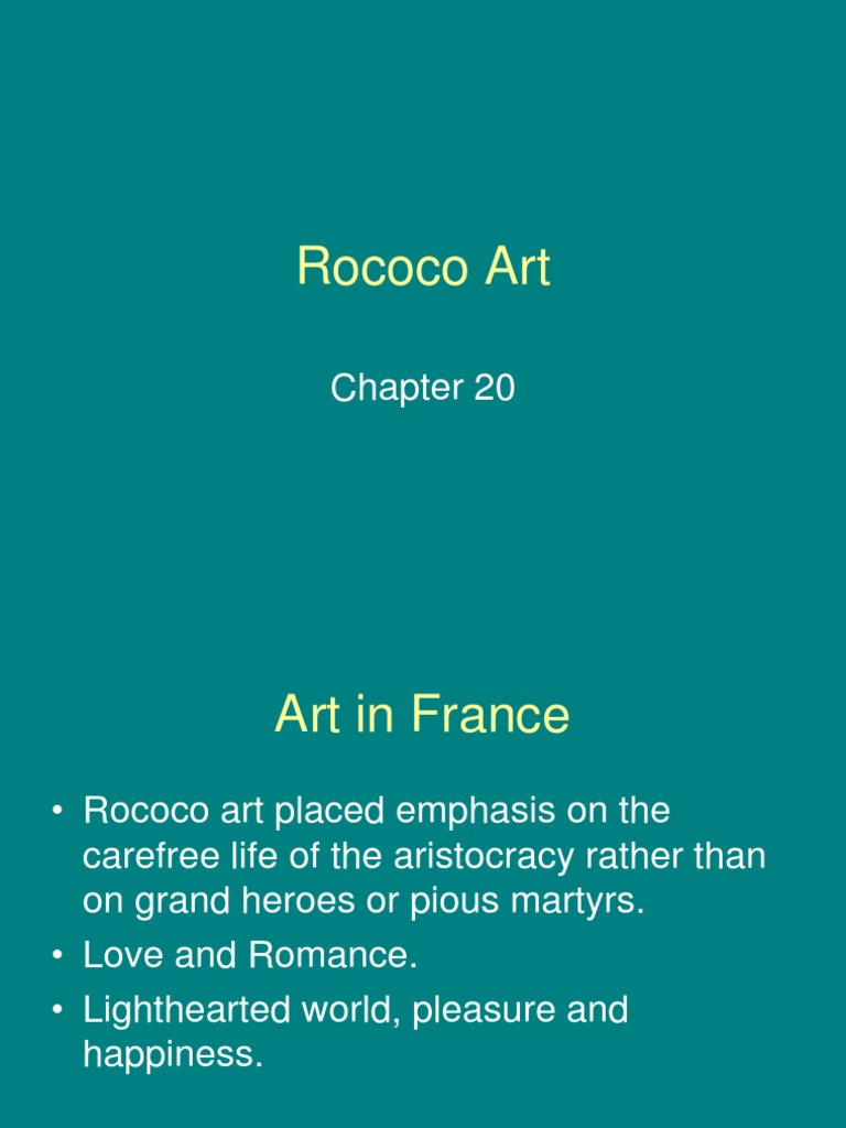 Rococo Art | PDF