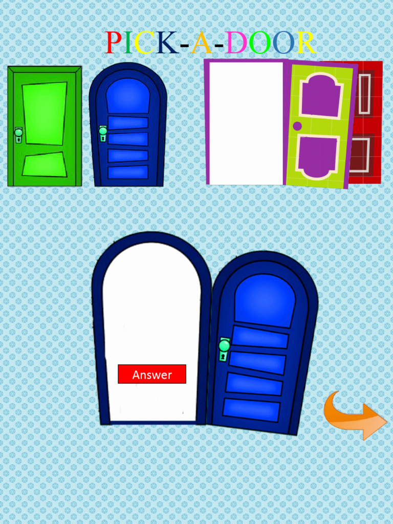 Pick-a-Door Template | PDF