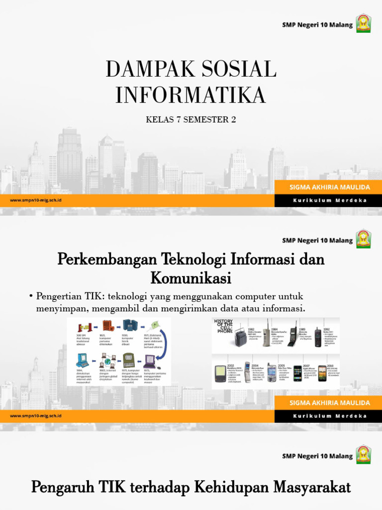Dampak Sosial Informatika | PDF