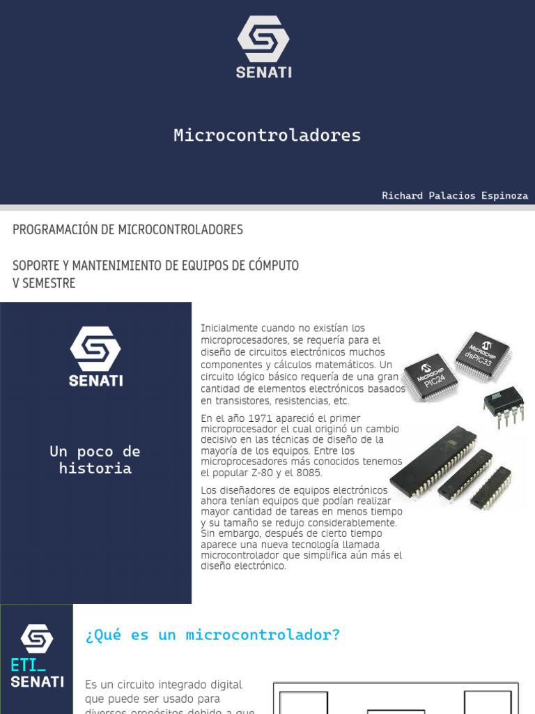 1-Microcontroladores | PDF | Microcontrolador | Unidad Central de procesamiento