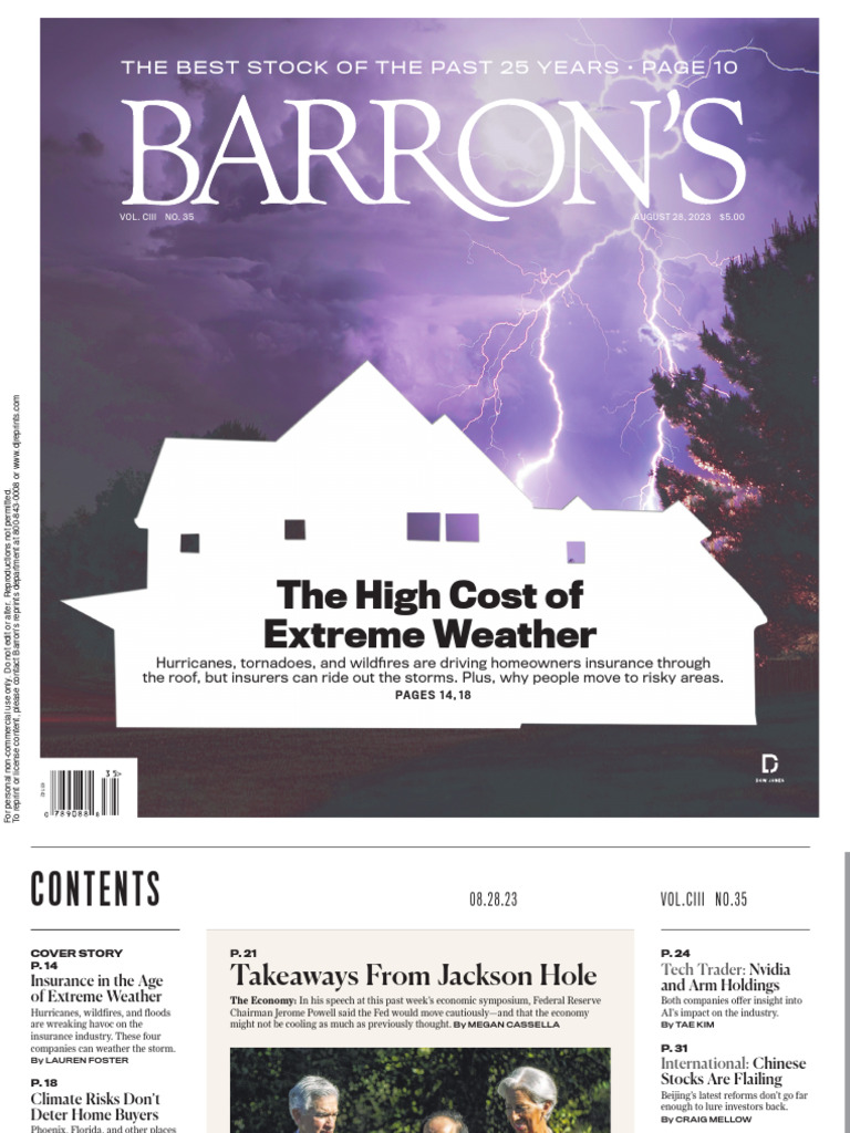 Barrons August 282023 | PDF | Stock Market Index | Exchange Traded Fund
