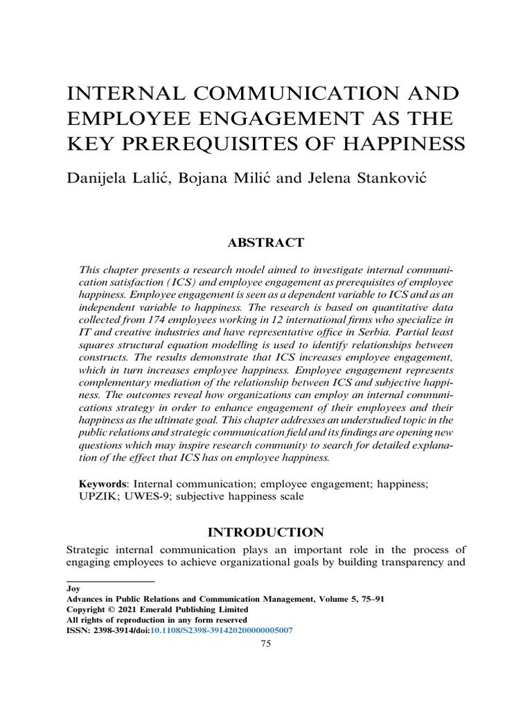 Lalić, Danijela Và C NG S (2020) | PDF | Job Satisfaction | Validity (Statistics)