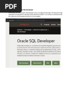 Guía de Instalación Oracle XE y SQL Developer | PDF | SQL | Oracle Corporation