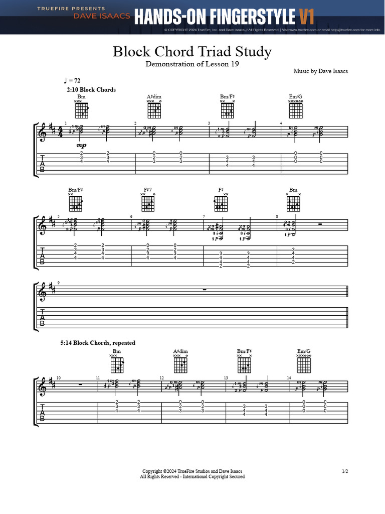19 Block Chord Triad Study | PDF | Freedom Of Expression Law ...
