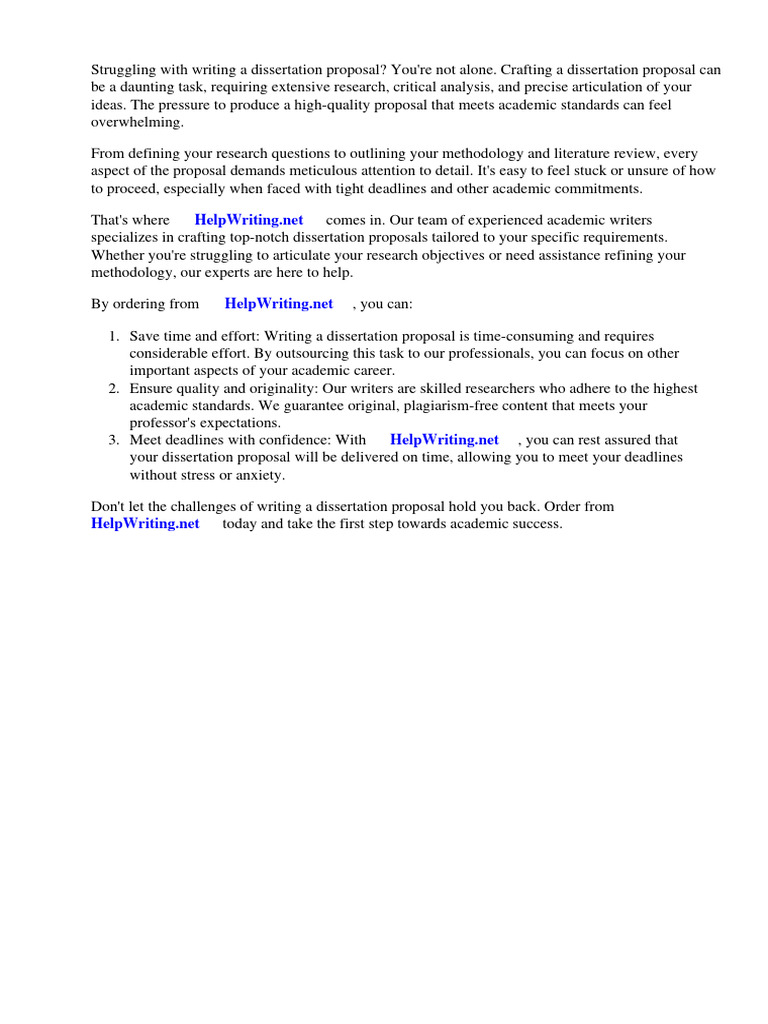 Sample Dissertation Proposal PDF | PDF | Thesis | Methodology