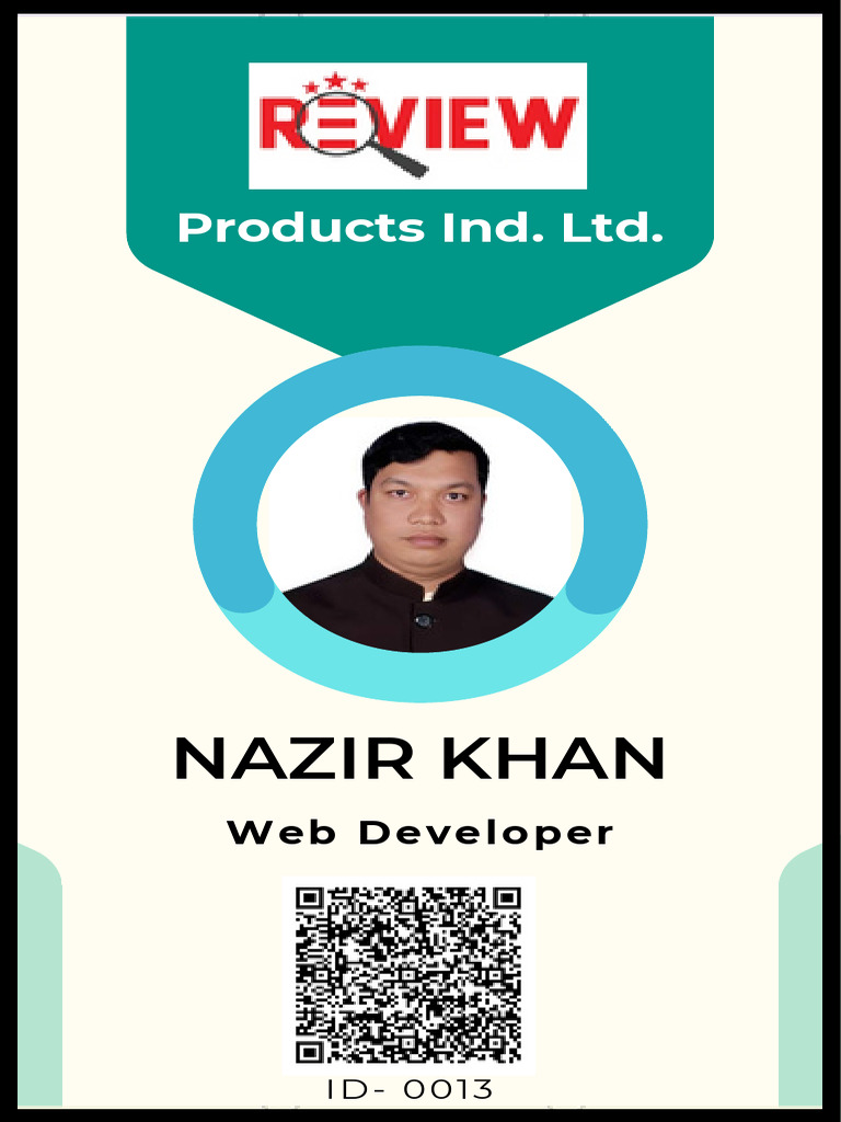 Green Modern Office Manager ID Card | PDF