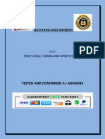 WSET Level 2 Practice Exam Answers | PDF | Wine | Phenolic Content In Wine