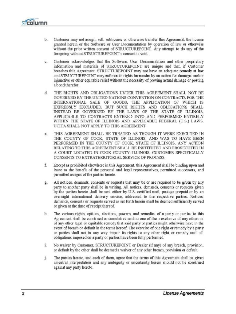 Spcolumn Manual v4.201 - Page - 010 | PDF | Breach Of Contract | Legal ...