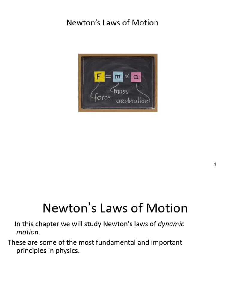 09 - Newton's Laws - B | PDF | Force | Newton's Laws Of Motion