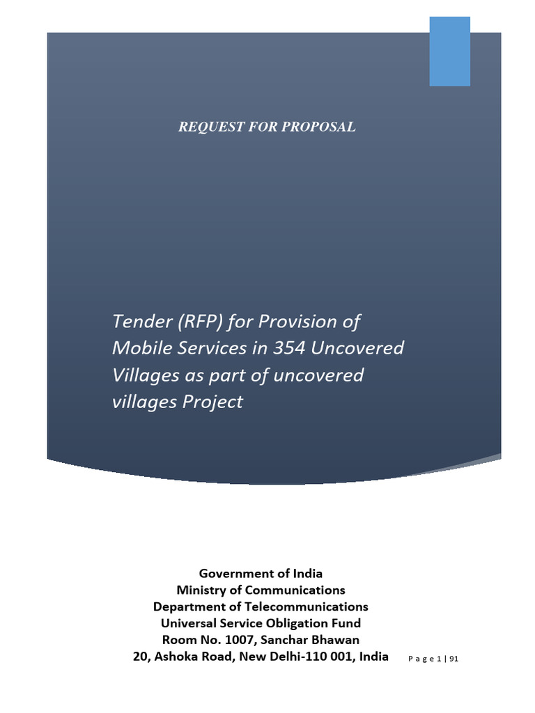 Tender | PDF | Request For Proposal | Encryption