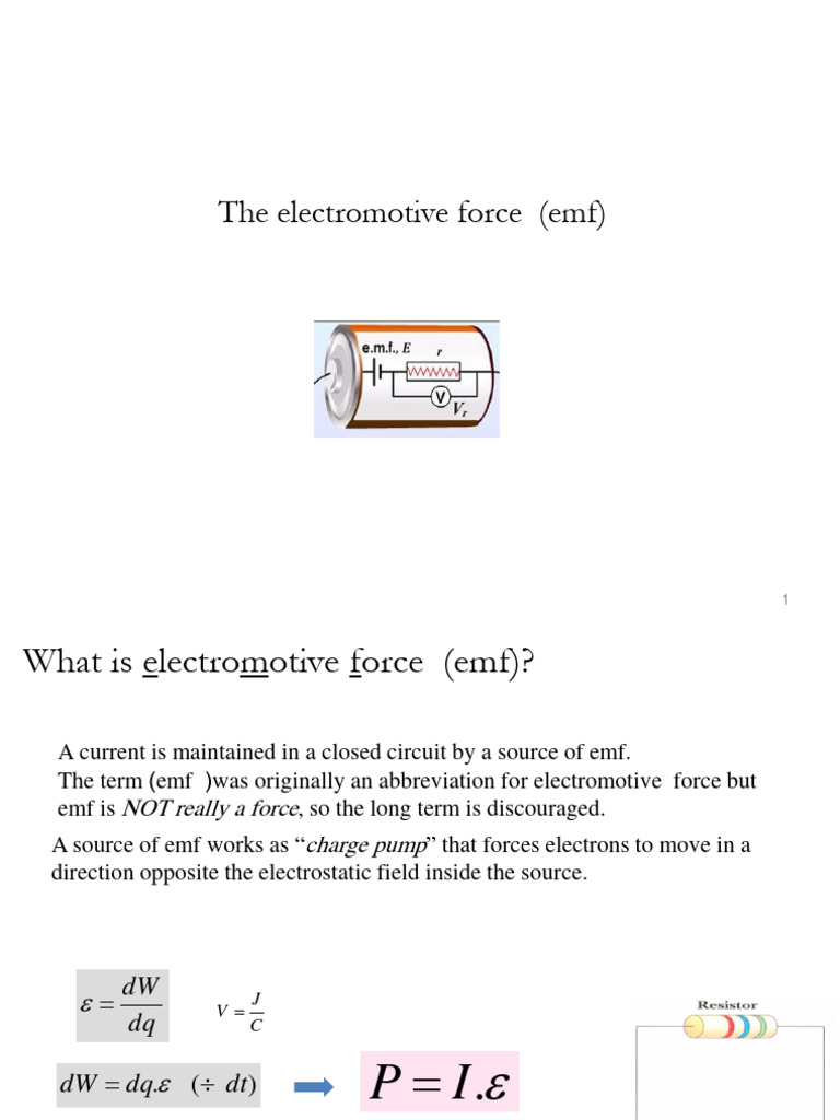 12 Emf | PDF | Voltage | Metrology