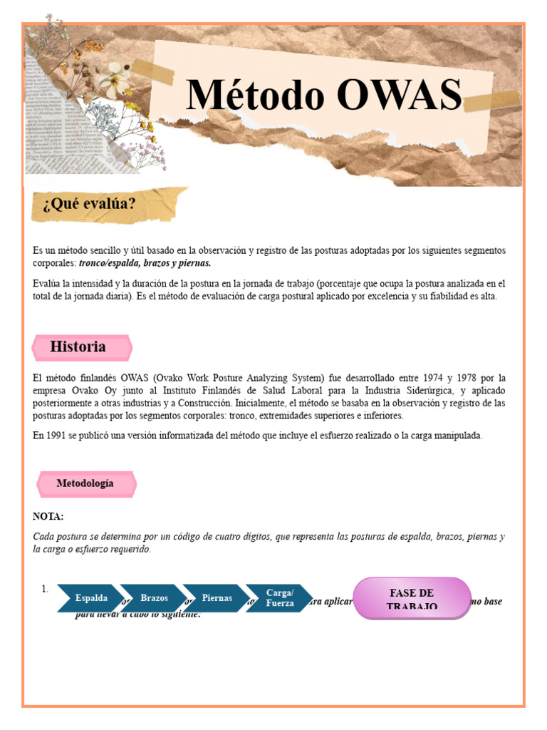 METODO OWAS | PDF