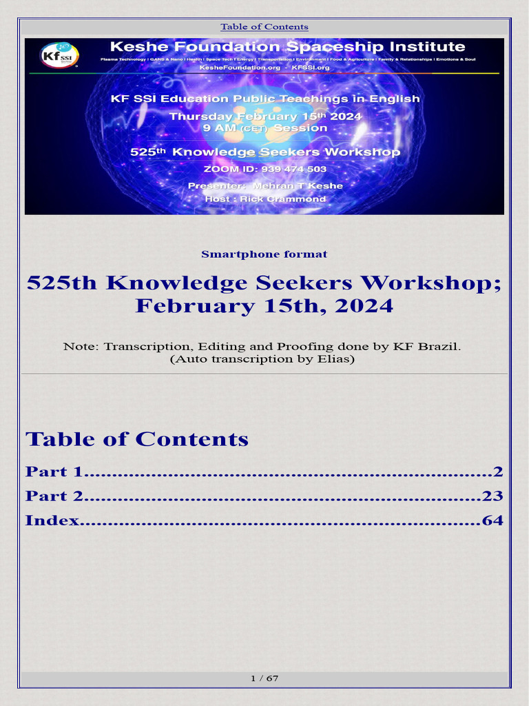 525th Knowledge Seekers Workshop (Smartphone) | PDF | Knowledge ...