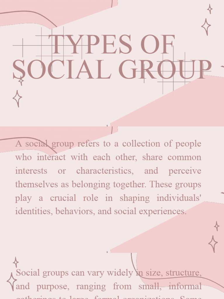 Types of Social Group | PDF