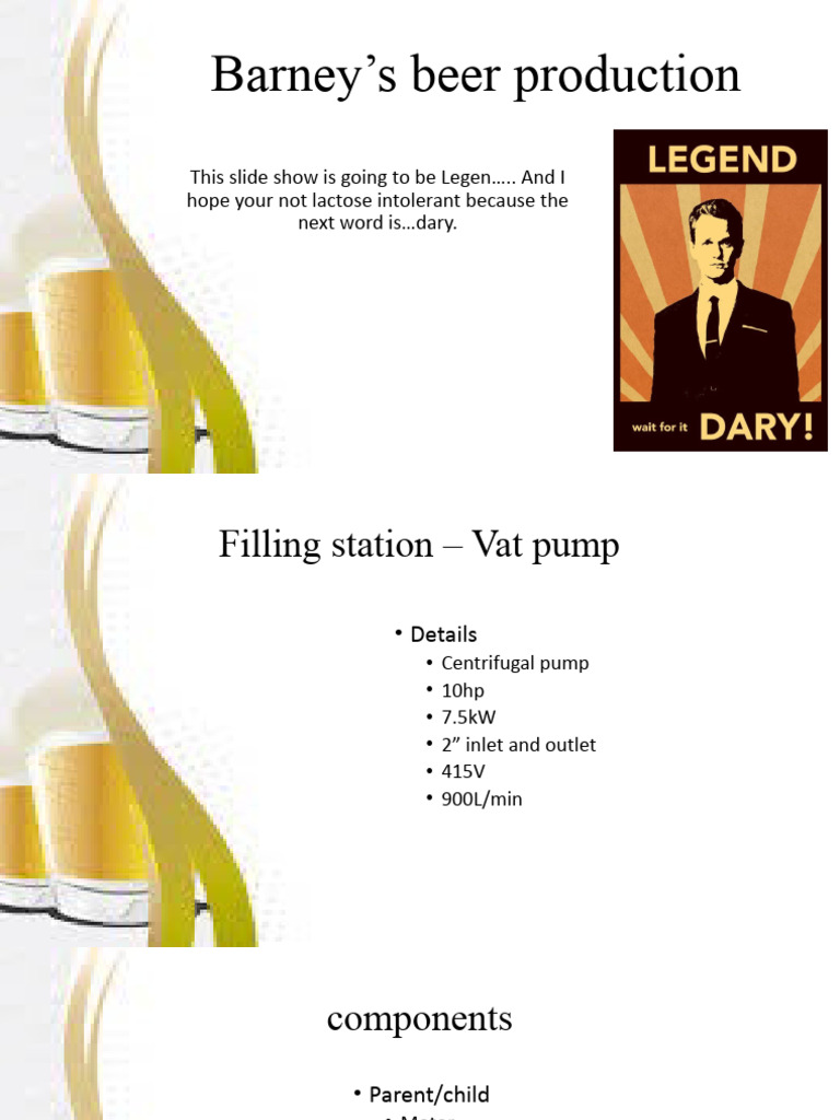 Barney’s Beer Production | PDF
