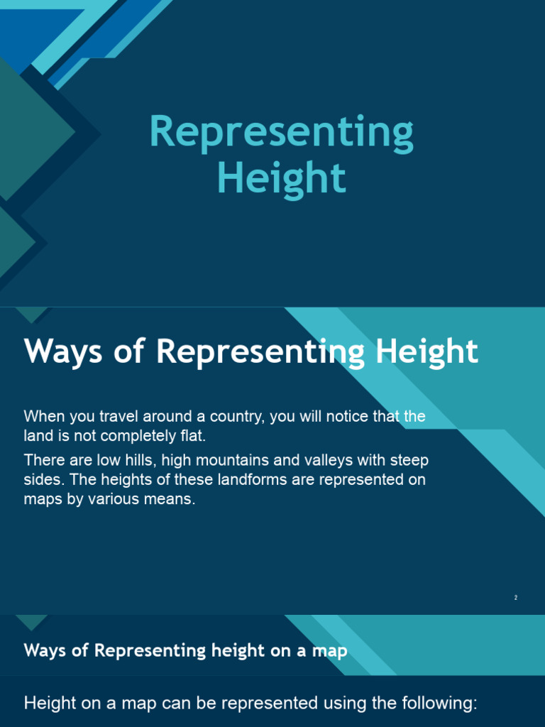 Representing Height | PDF | Contour Line | Topography