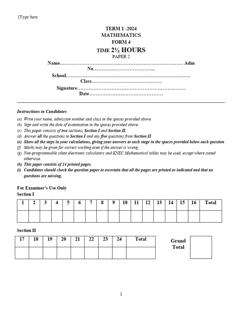 Chog Murugi Maths Pp2 Pdf Circle Tax Rate