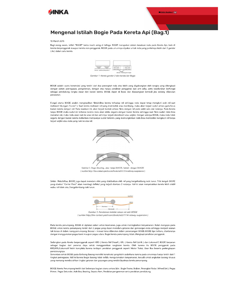 Mengenal Istilah Bogie Pada Kereta Api (Bag.1) | PDF
