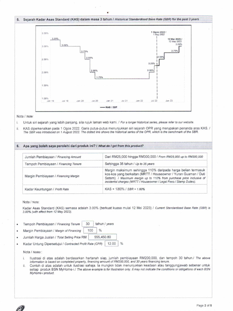 Borang Permohonan Pinjaman BSN | PDF