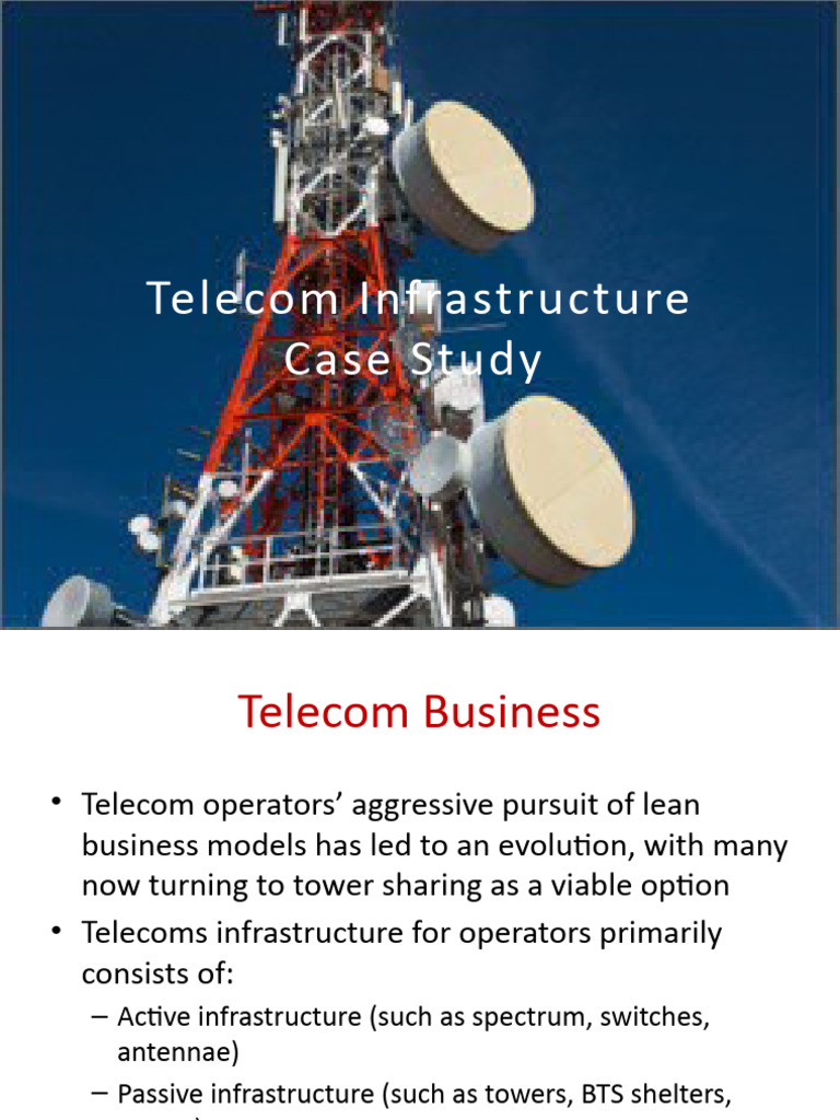 Telecom Infrastructure Case Study Analysis | PDF | Prediction | Surveying