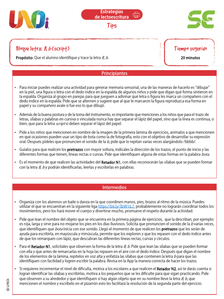 Estrategias De Lectoescritura Pdf Bailes