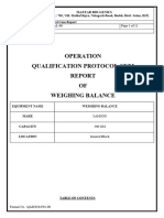 SOP For Verification of Weighing Balances | PDF | Weighing Scale | Weight
