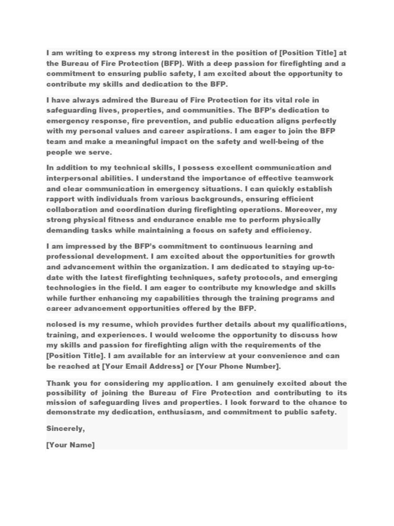 BFP Application | PDF